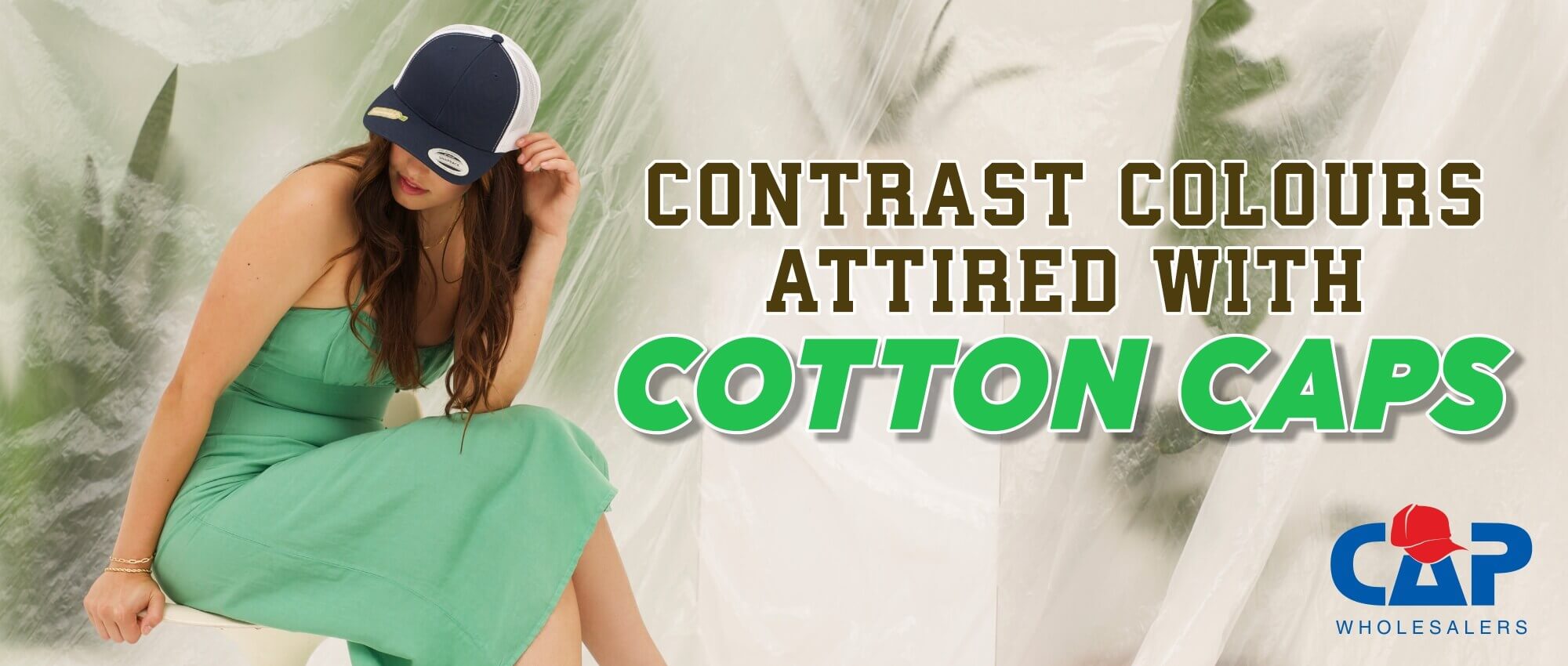 CONTRAST COLOURS ATTIRED WITH COTTON CAPS – Cap Wholesalers