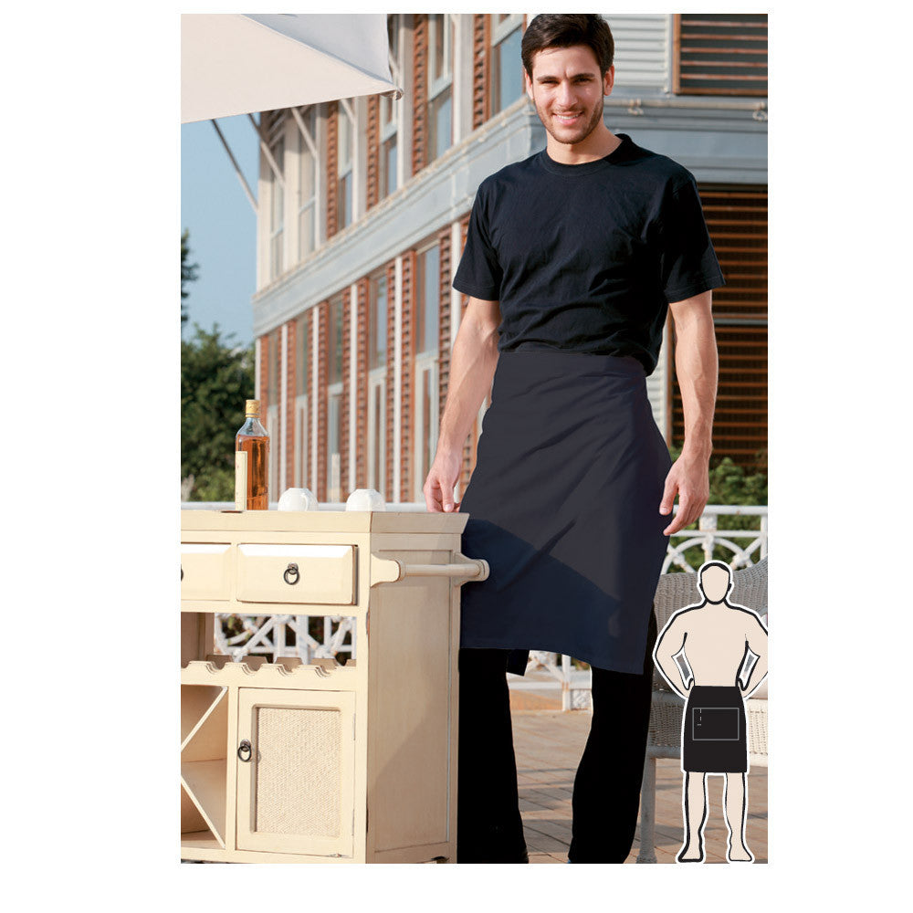 Bocini Polyster Drill Half Apron With Pocket-(WA0604) – Cap Wholesalers