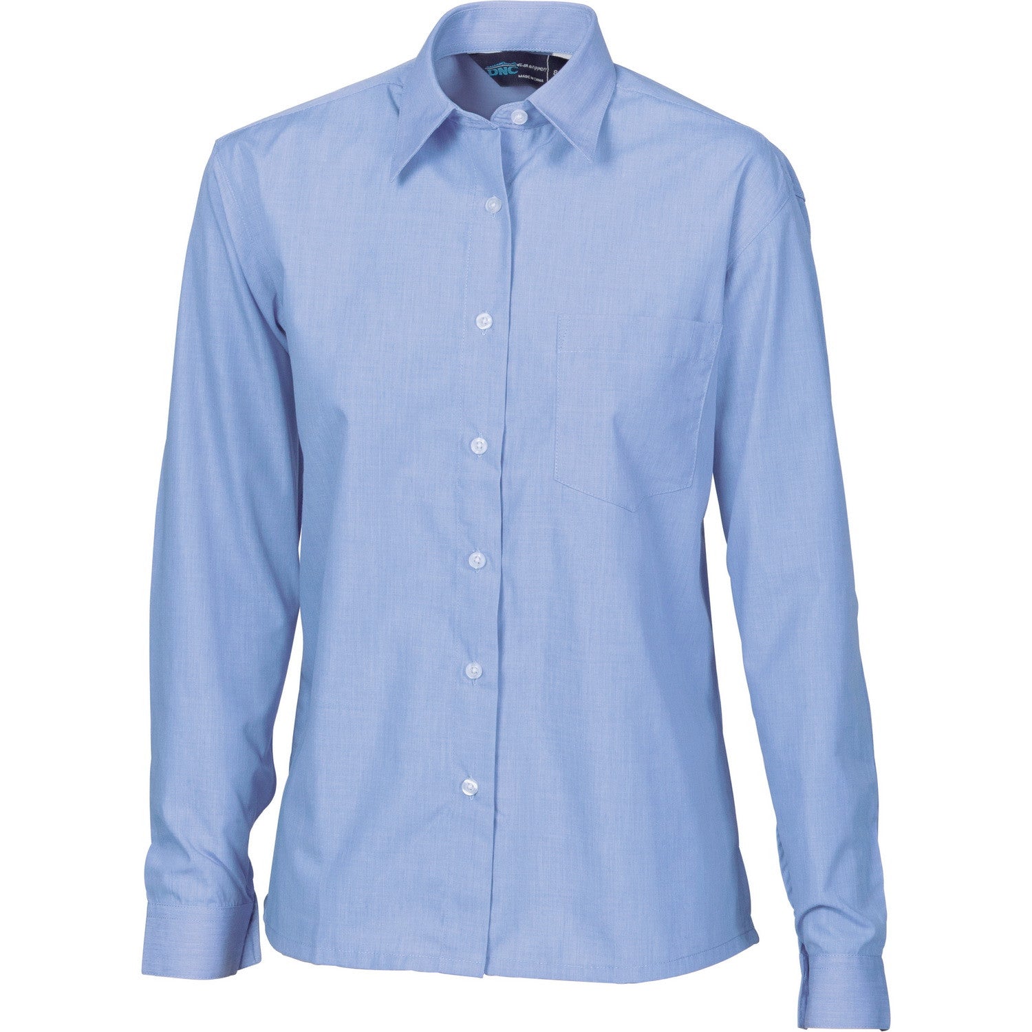 DNC Ladies Regular Collar Side Splits Single Pocket Long Sleeve (4212 ...