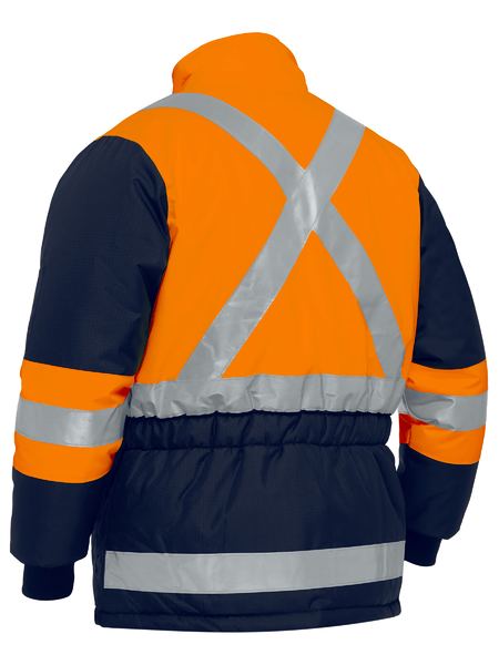Bisley X taped two tone hi vis freezer jacket (BJ6450T) – Cap Wholesalers