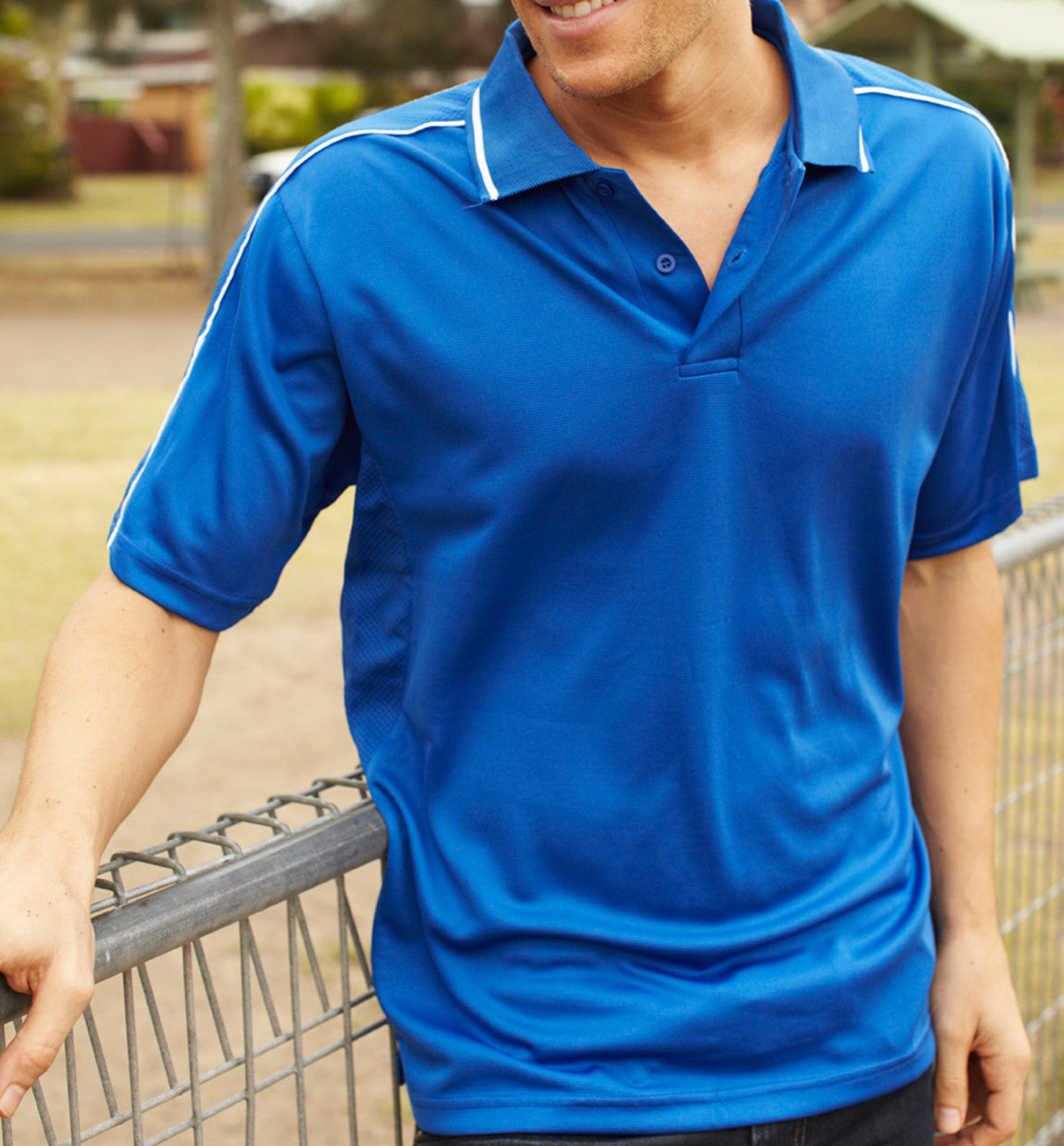 Bocini Men's Breezeway Striped Polo-(CP0673) – Cap Wholesalers